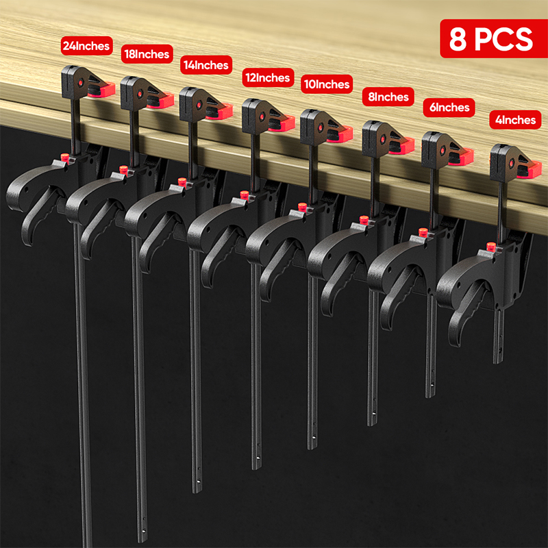Mitsushi Quick Ratchet Bar Clamp 4/6/8/10/12/14/18/24" Quick Clamps F ...