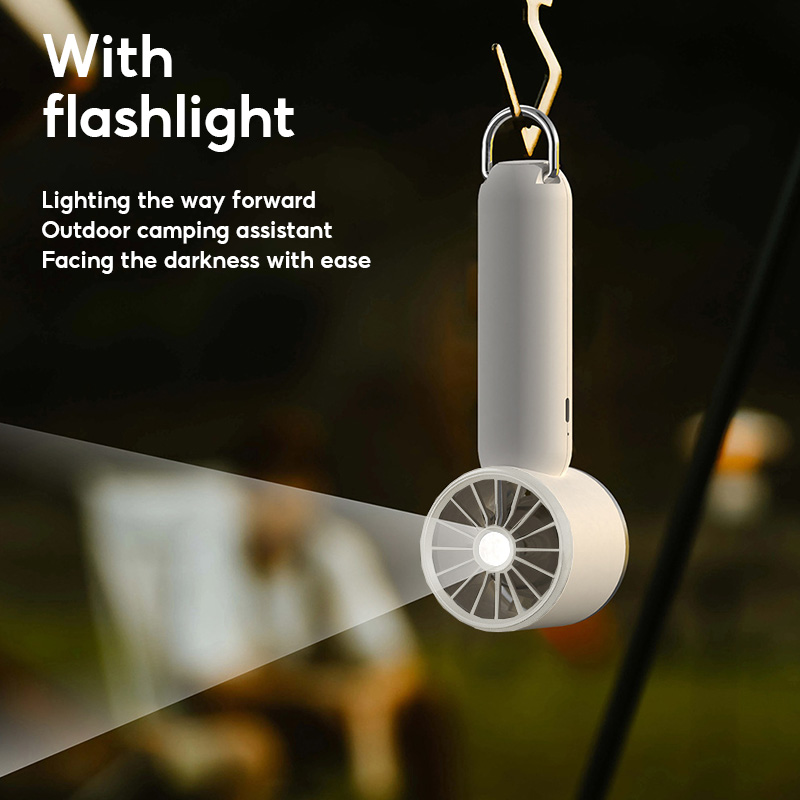 Tixx Mini Fan Rechargeable Portable with Flashlight ice Crystal ...