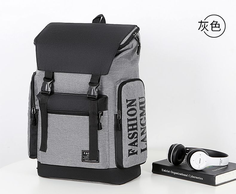 High End Korean Bagpack For Men Large-Capacity Men's Canvas Backpack ...
