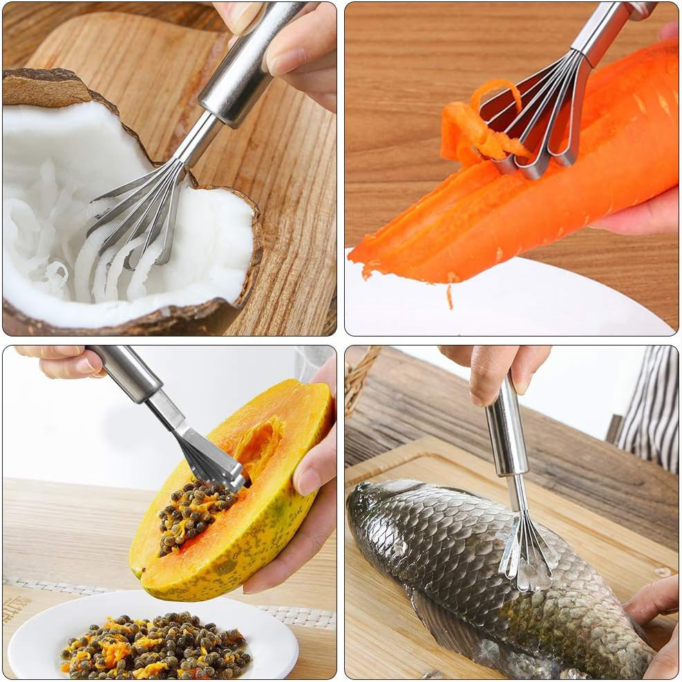 Stainless Steel Coconut Shredder Melon and Fruit Seed Remover Coconut ...