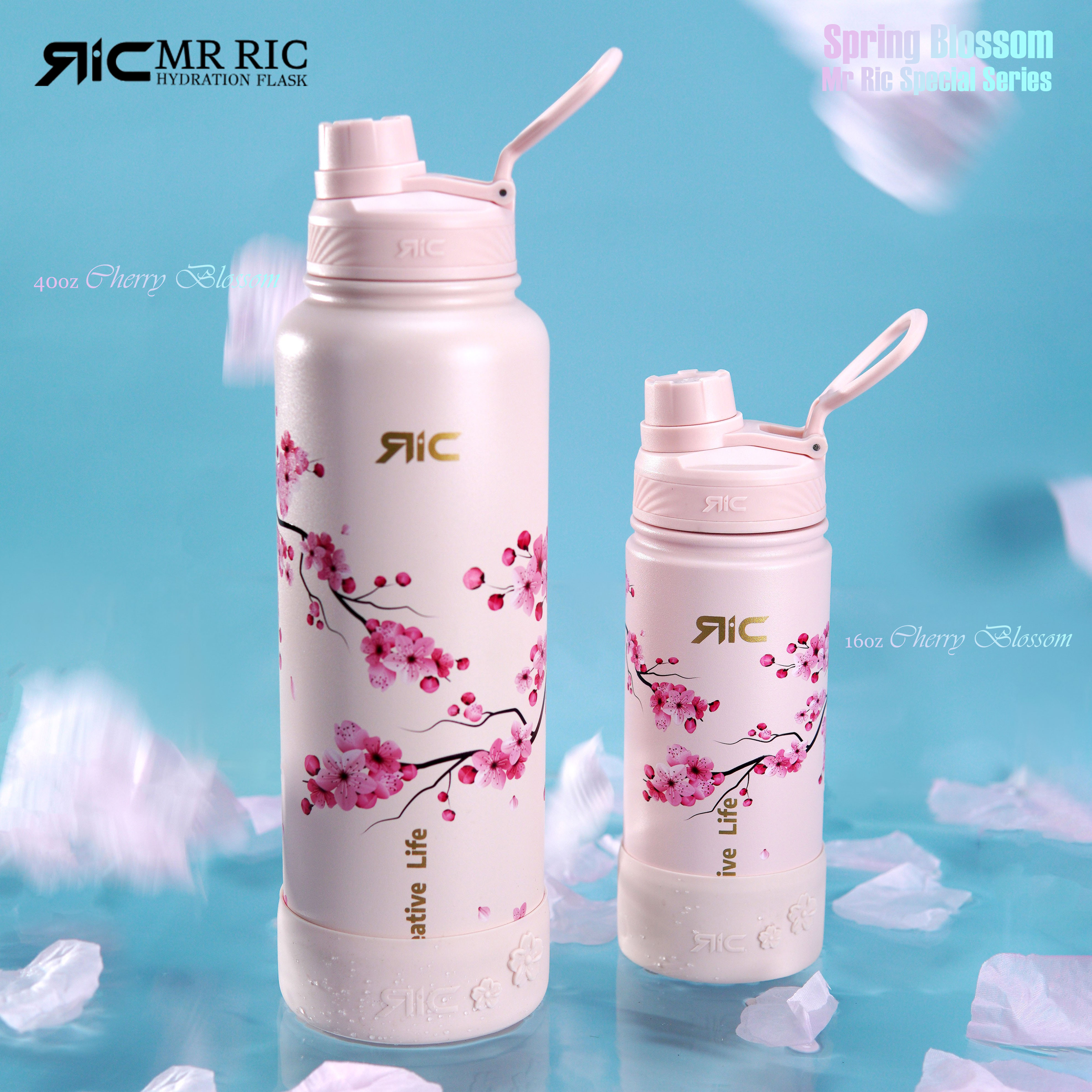 Mr Ric Sakura Spring Blossom Series Hydration Flask Vacuum Flask Spout ...
