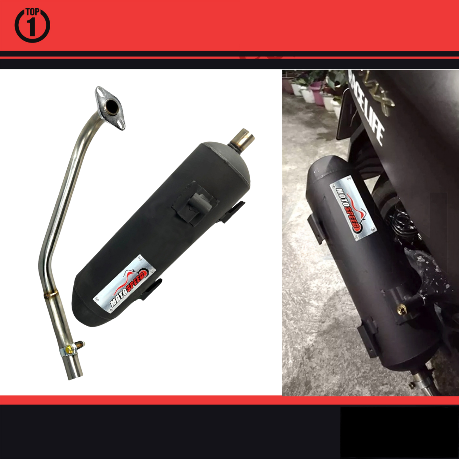 Top1 Motors Yamaha Nmax V1 Muffler Pipe Full Exhaust System Motorycycle ...