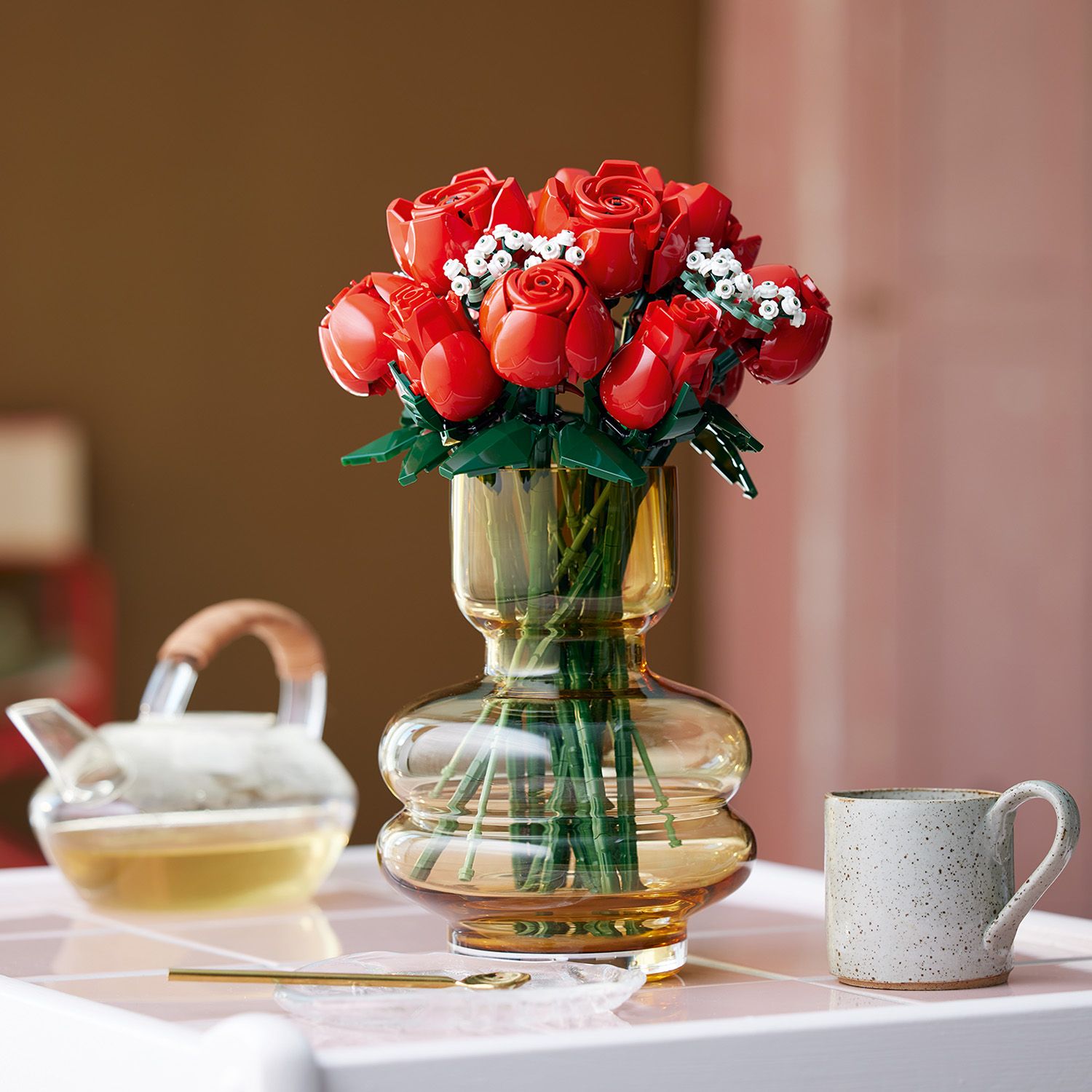 LEGO Icons 10328 Bouquet of Roses Building Set (822 Pieces) | Flower ...