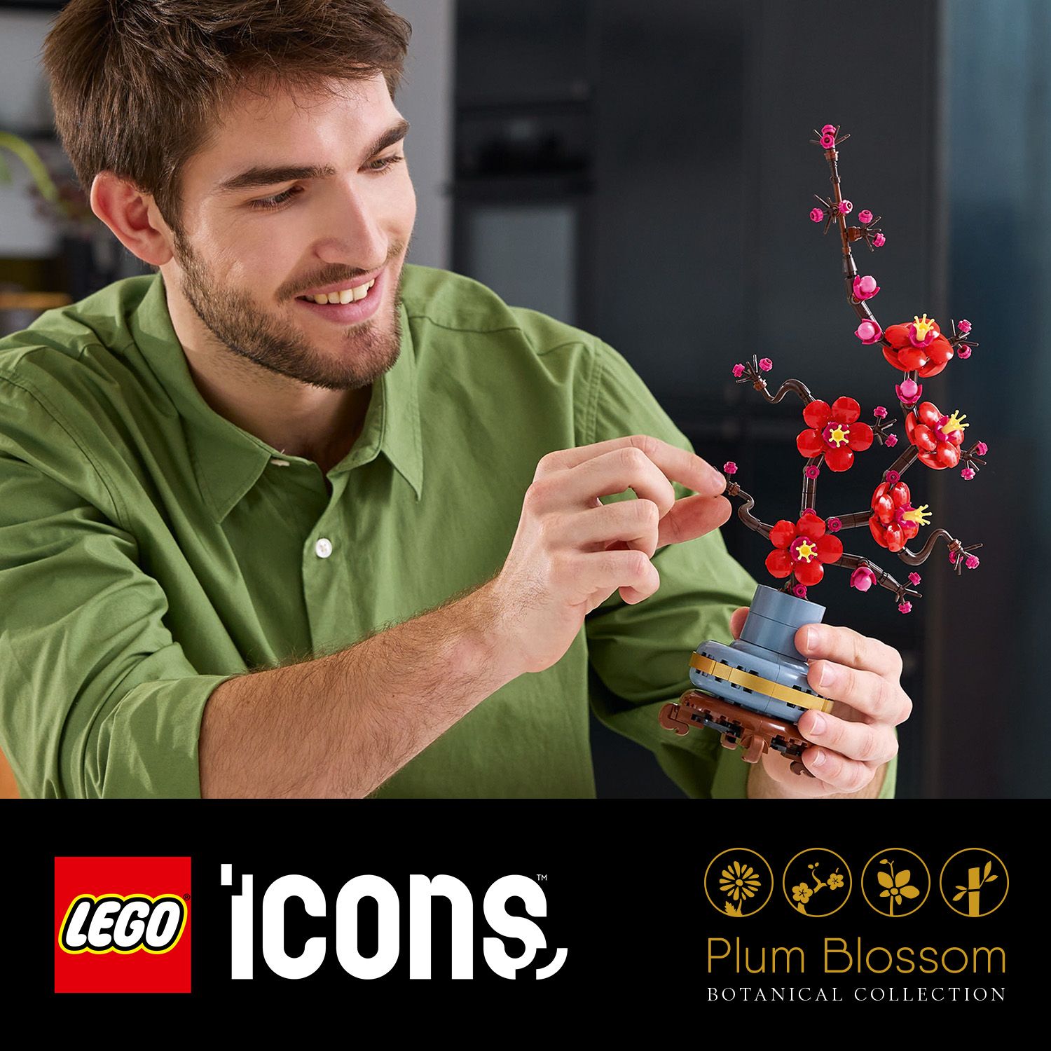 LEGO Icons Botanicals 10369 Plum Blossom (327 Pieces), Building Blocks ...