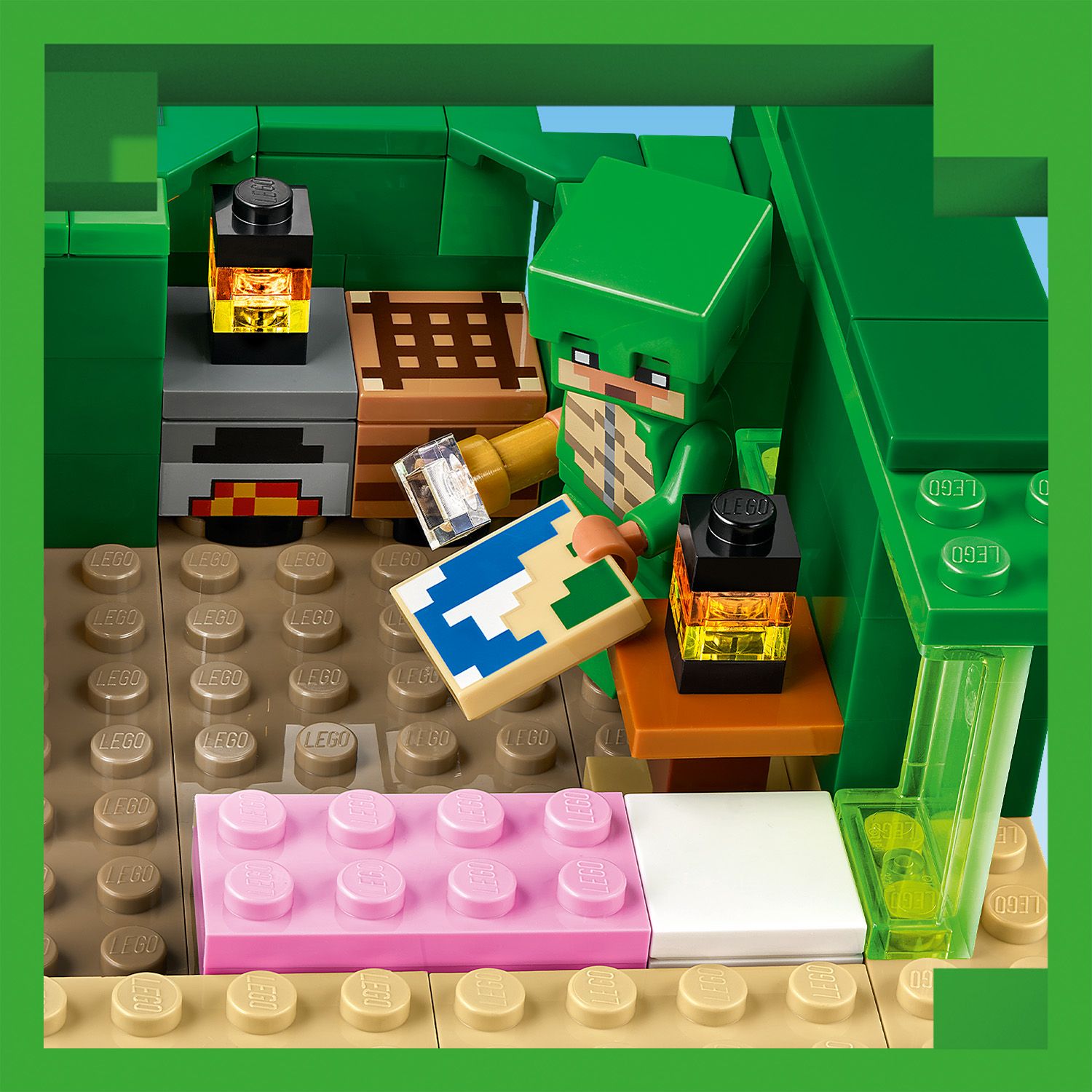 LEGO Minecraft 21254 The Turtle Beach House Building Set Toys (234 ...