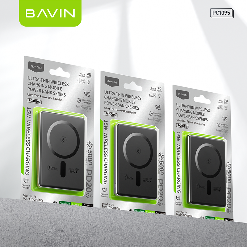 BAVIN PC1095 / PC1106 10000mAh 15W Ultra Thin Fast Charging Wireless ...