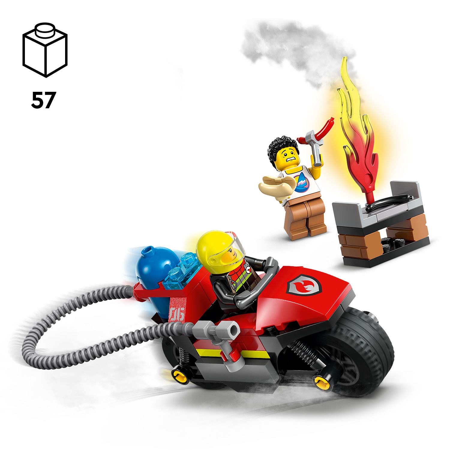 LEGO City 60410 Fire Rescue Motorcycle Building Set (57 Pieces ...