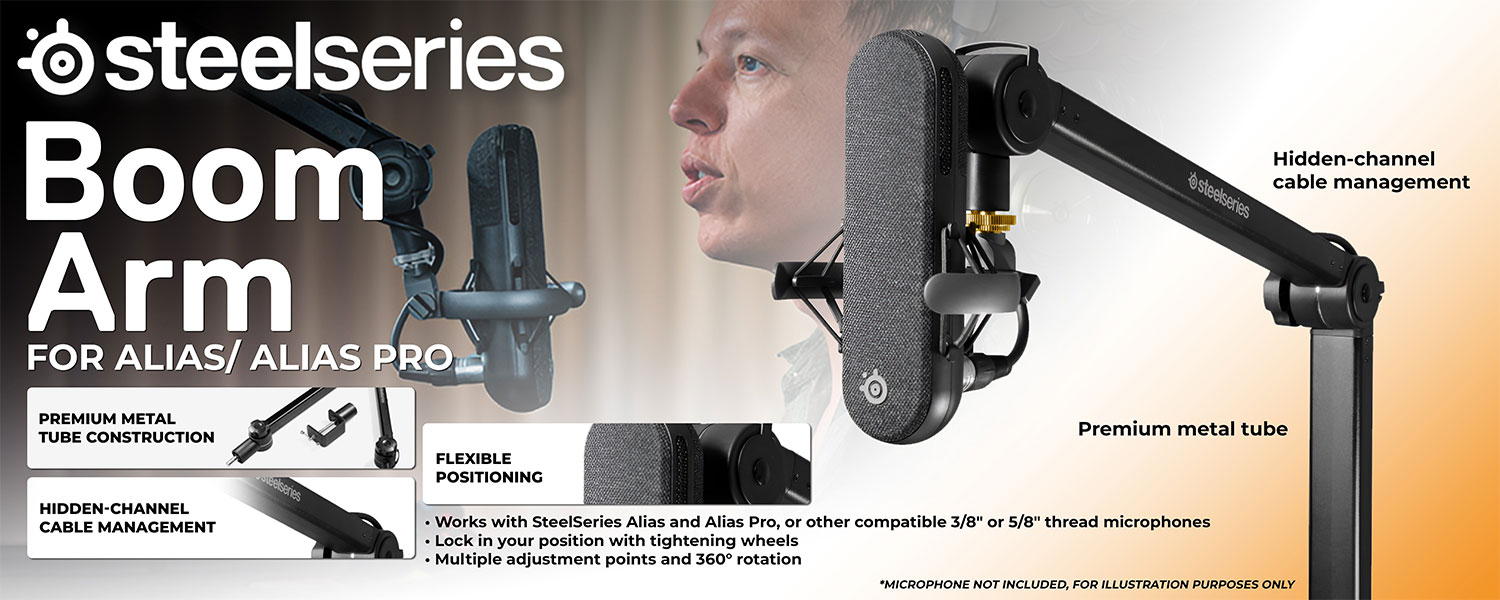 SteelSeries Boom Arm for Alias/ Alias Pro (60474) | Shopee Philippines