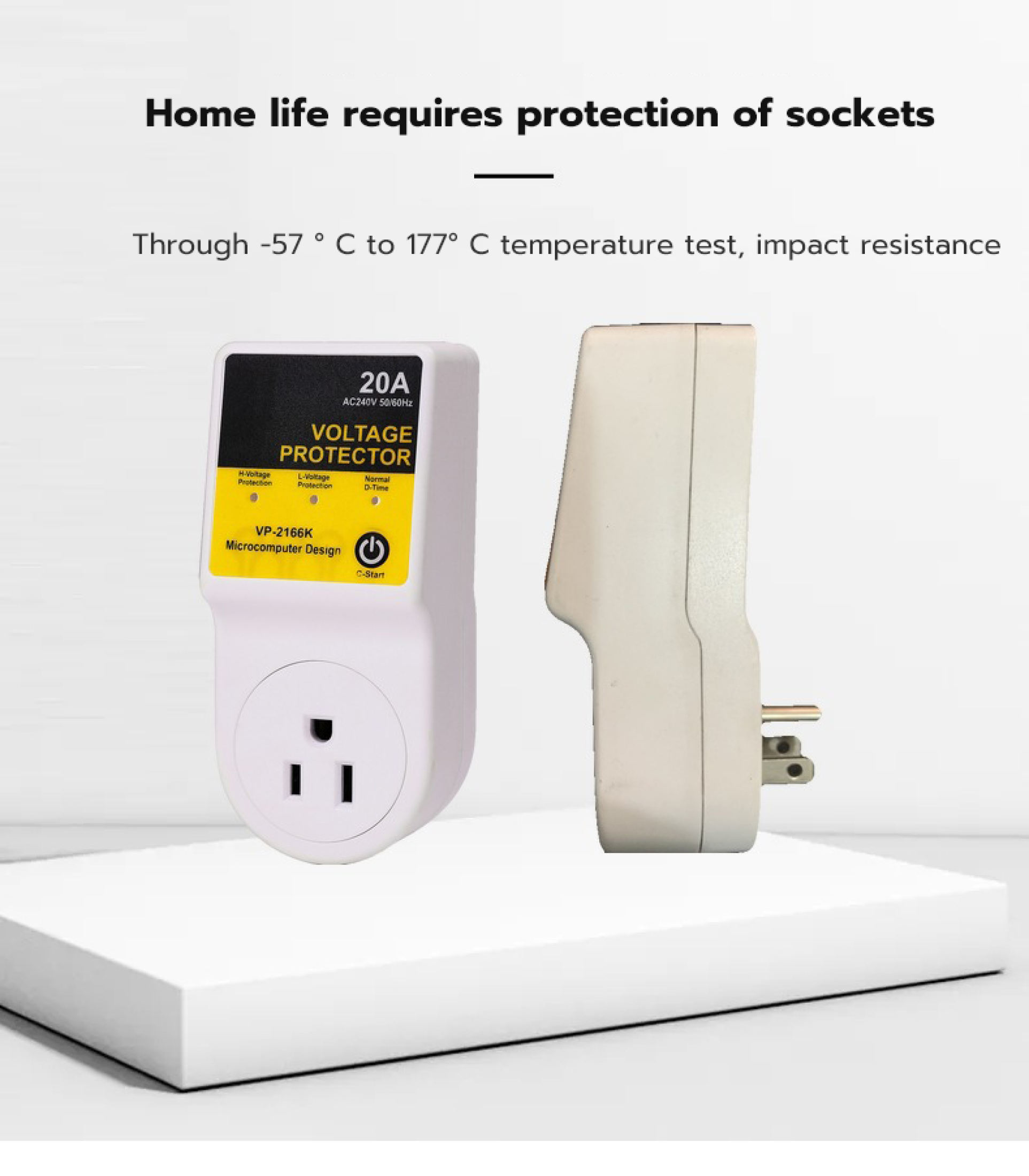 Power On Delay Voltage/Power Surge Protector 3500W 20A Automatic ...