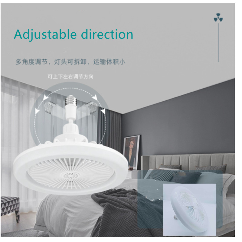Ceiling Fan with Light Ceiling Light Remote Control LED E27 Lamp Fan ...