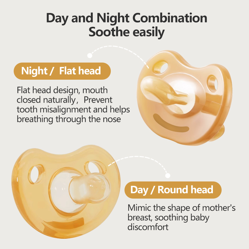 Einmilk Baby Pacifier Super Soft Silicone Newborn Pacifier Anti-colic ...