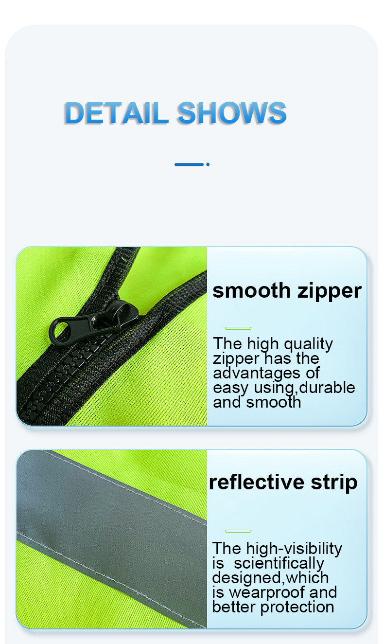 Best Reflector Safety Vest with Pocket Warning Reflectorized Vest ...