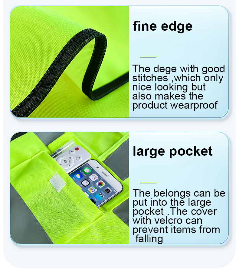 Best Reflector Safety Vest with Pocket Warning Reflectorized Vest ...