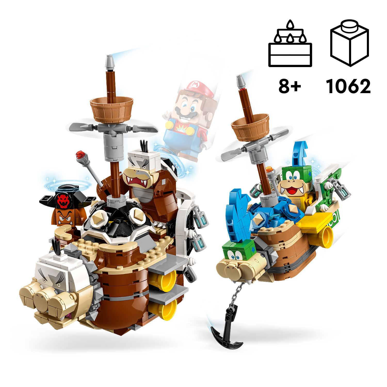 LEGO Super Mario 71427 Larry’s and Morton’s Airships Expansion Set ...