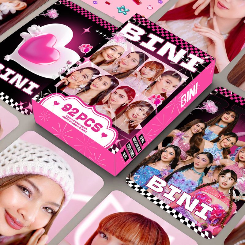 New 124Pcs Bini Lomo Card Photo Card Holographic Laser card Aiah Colet ...