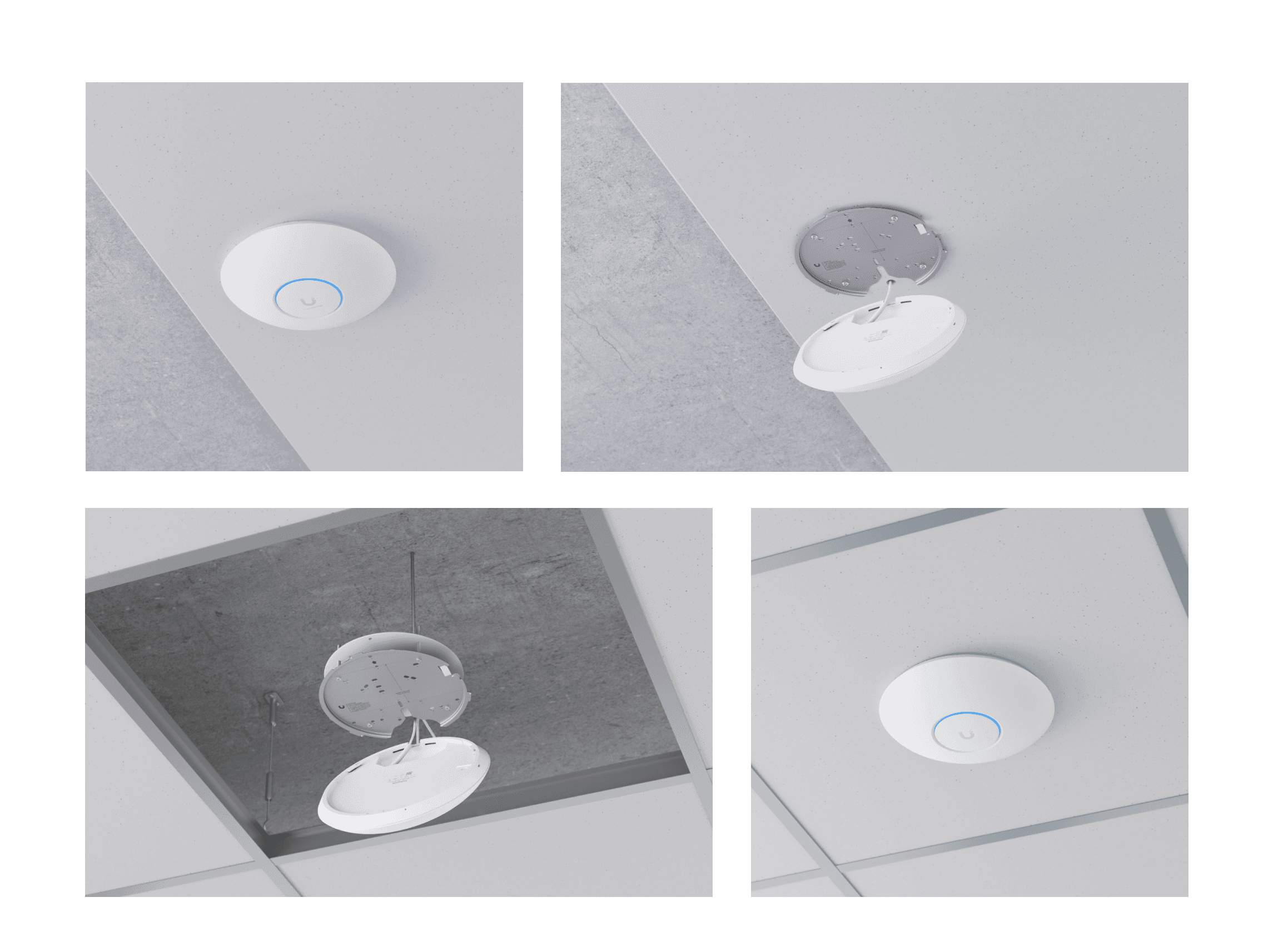 Ubiquiti U7 Pro WiFi 7 6 GHz Support, 6 Spatial Stream, Ceiling-mounted ...