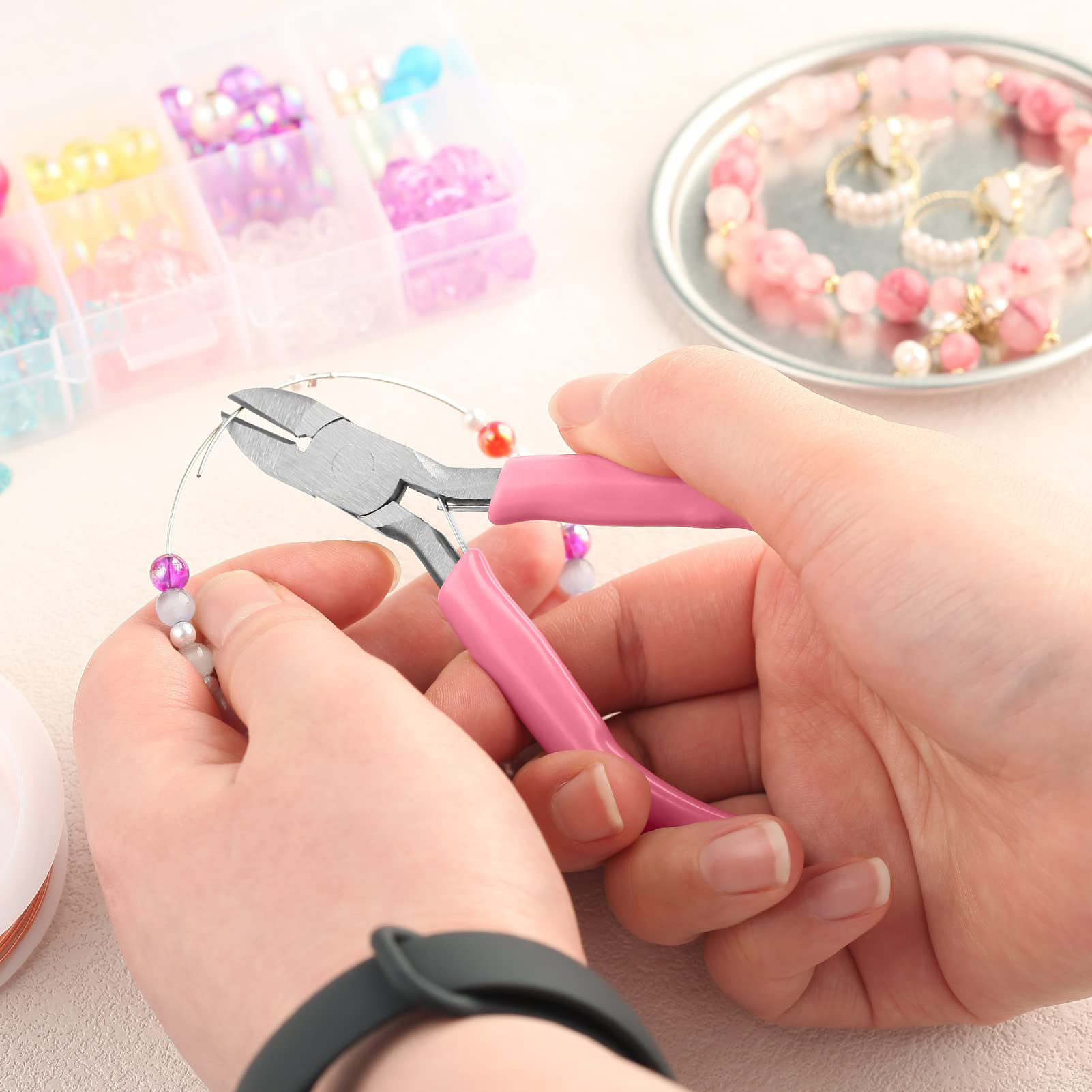 Round Pliers Long Chain Nose Plier for Jewelry Making Craft Pliers ...