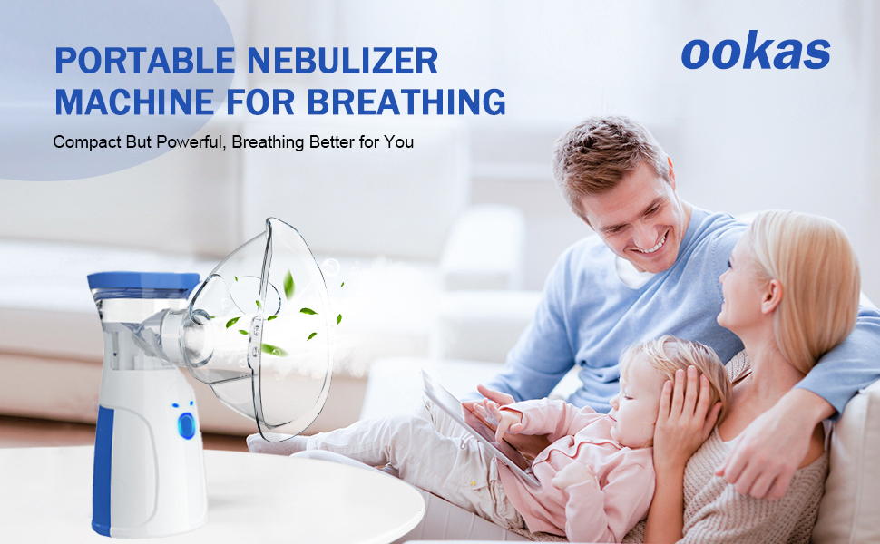 OOKAS Portable Nebulizer Rechargeable Inhaler Ultrasonic Spray ...