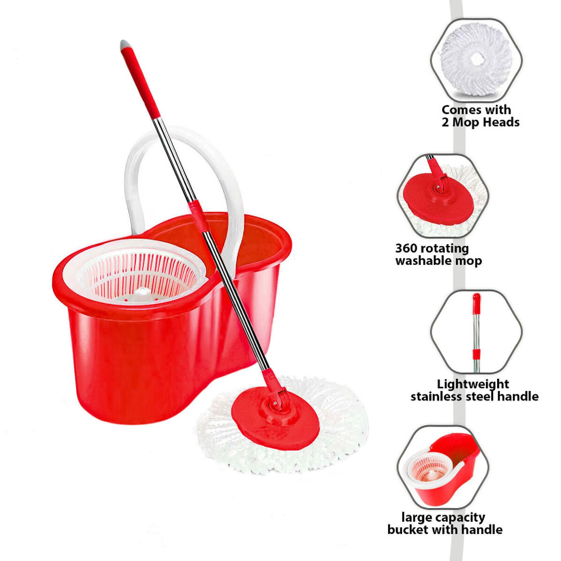 New Mop With Spinner and Bucket Magic Spin Tornado Mop 360 Easy ...