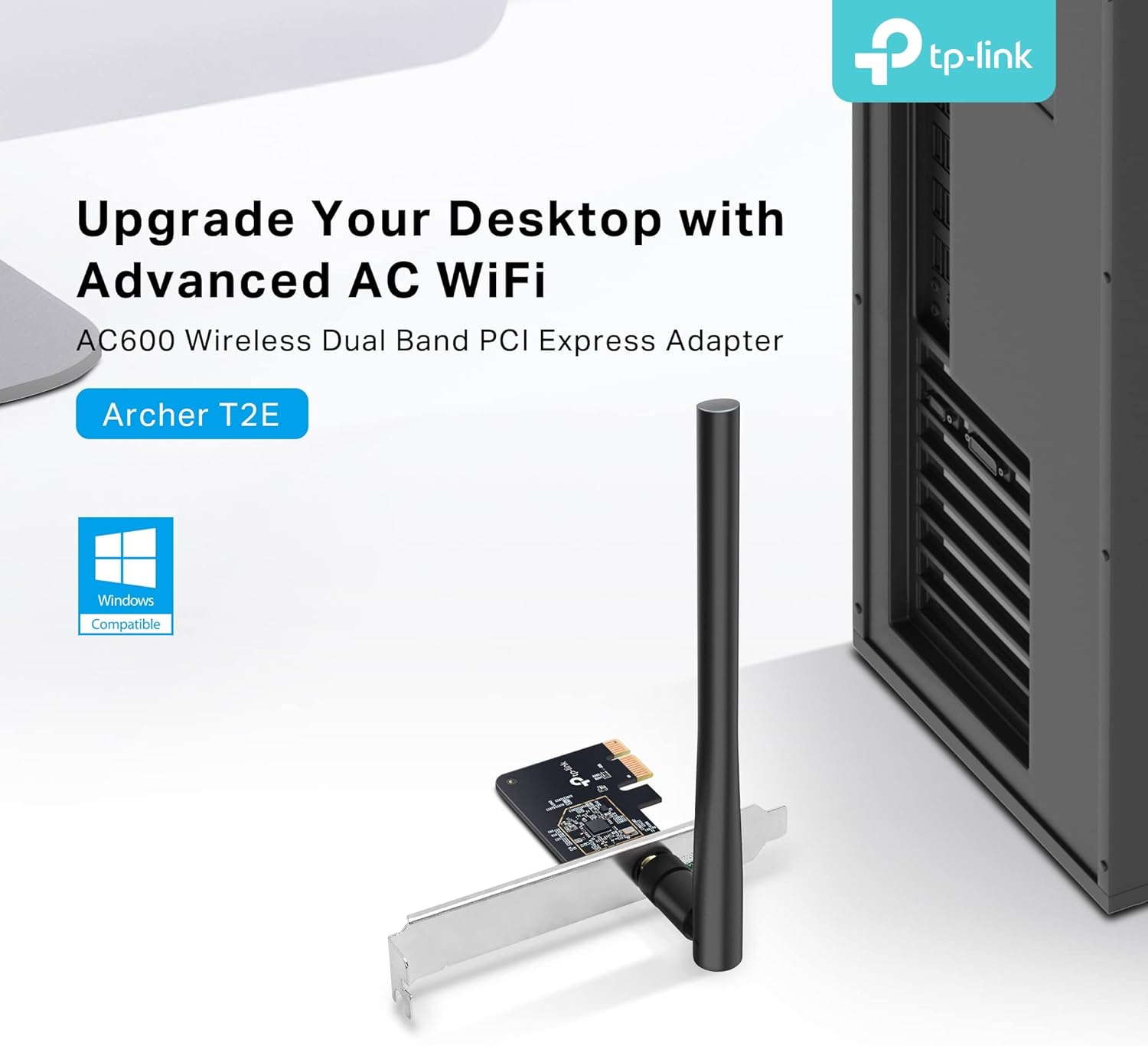 TP-Link | Archer T2E | AC600 | Wi-Fi 5 | Wireless | Dual Band | PCI ...