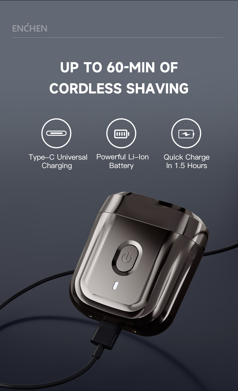 [Enćhen x KIM YOUNG-DAE] ENCHEN Mini Electric Shaver For Men Mini 6 ...