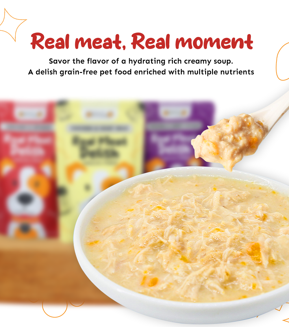 Petsup Dog Wet Food 85g Real Meat Delish High Protein Chicken Goat Milk ...