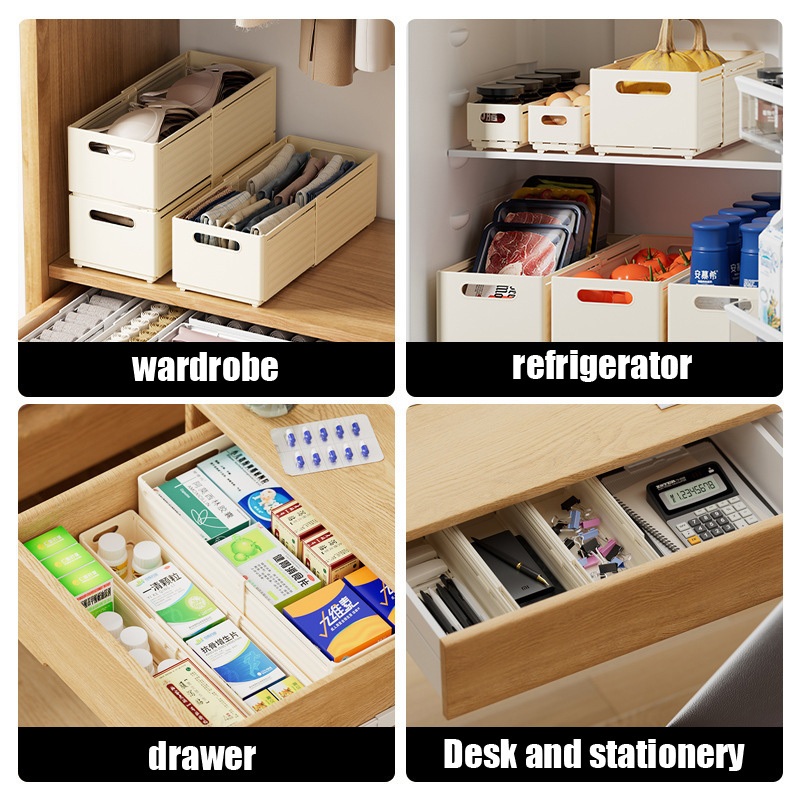 Retractable Extended Storage Box Plastic Drawer Clothing Cabinet ...