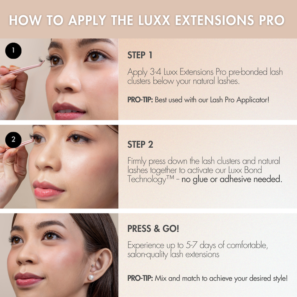 Luxx Extensions Pro in Soft Cat Eye [DIY Lash Extension Set | Press-On Lashes | Pre-Glued ...