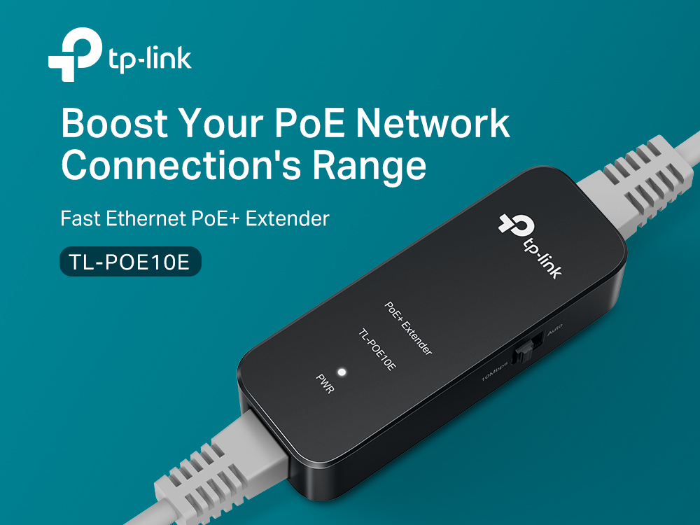 TP-Link | TL-POE10E | Omada | Fast Ethernet | PoE+ | Extender | Plug ...