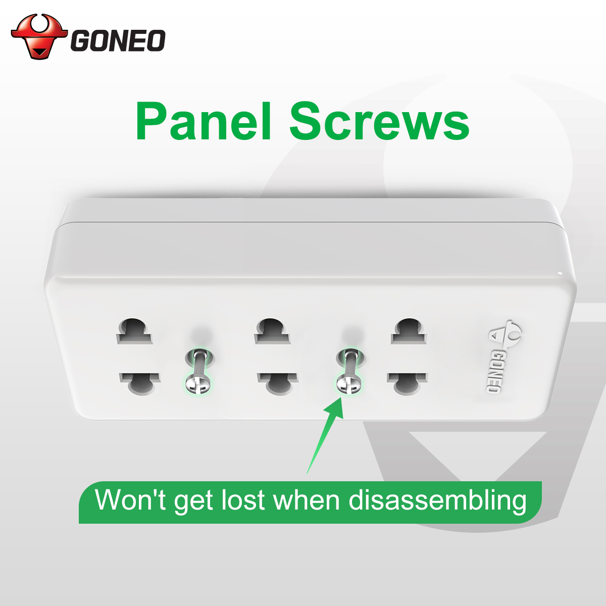 GONEO 3 Gang Power Strip Rewireable Socket 2500w, 10A | Shopee Philippines
