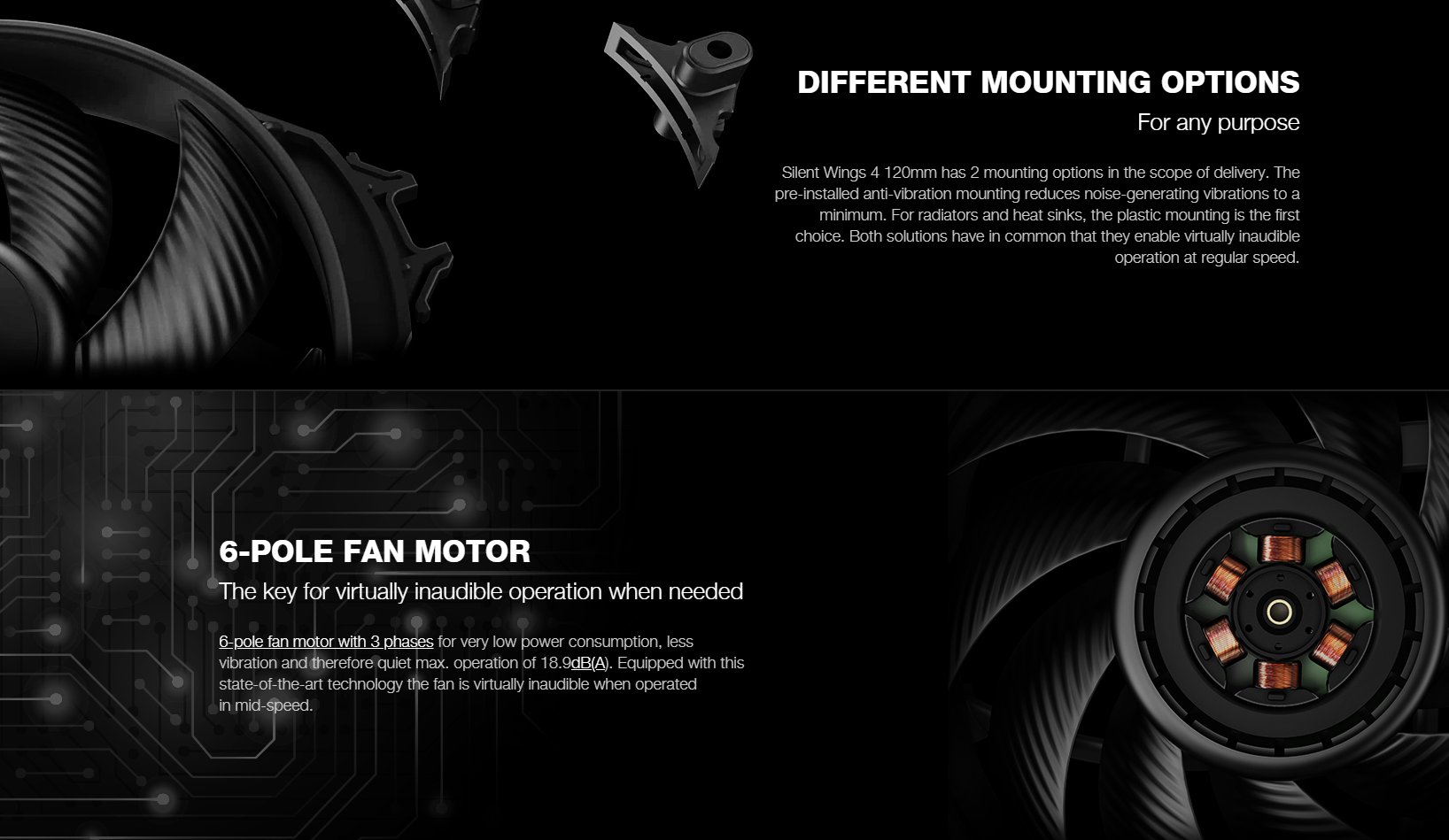 Itw | Be Quiet! PC Fan Silent Wings 4 Black 120mm Fluid Dynamic Bearing ...