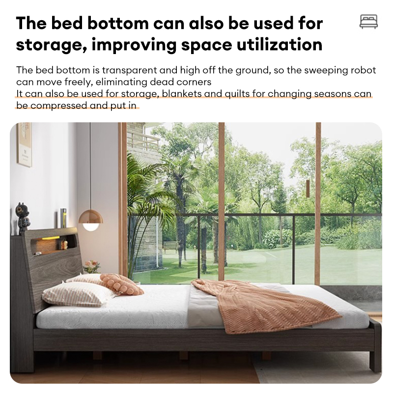 Solid Wood bed Frame Single/Queen/King Family bedstead Bedroom ...