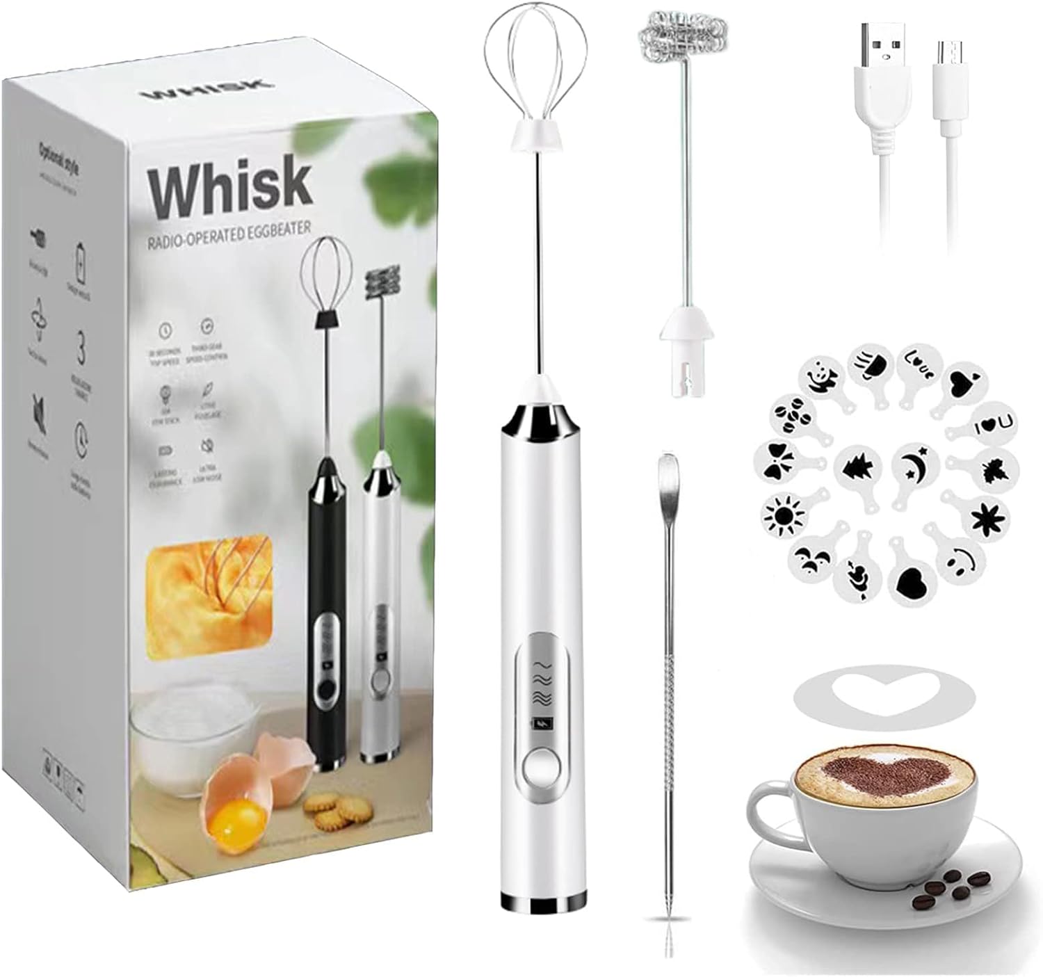 Portable 3-in-1 Blender Electric mixer Food mixer Milk frother Hand ...
