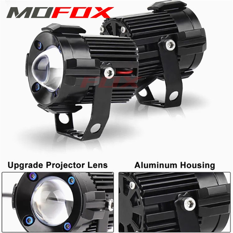 MOFOX T1 MDL Mini Driving Light Laser Gun 60W Dual Color Hi/Lo Beam ...