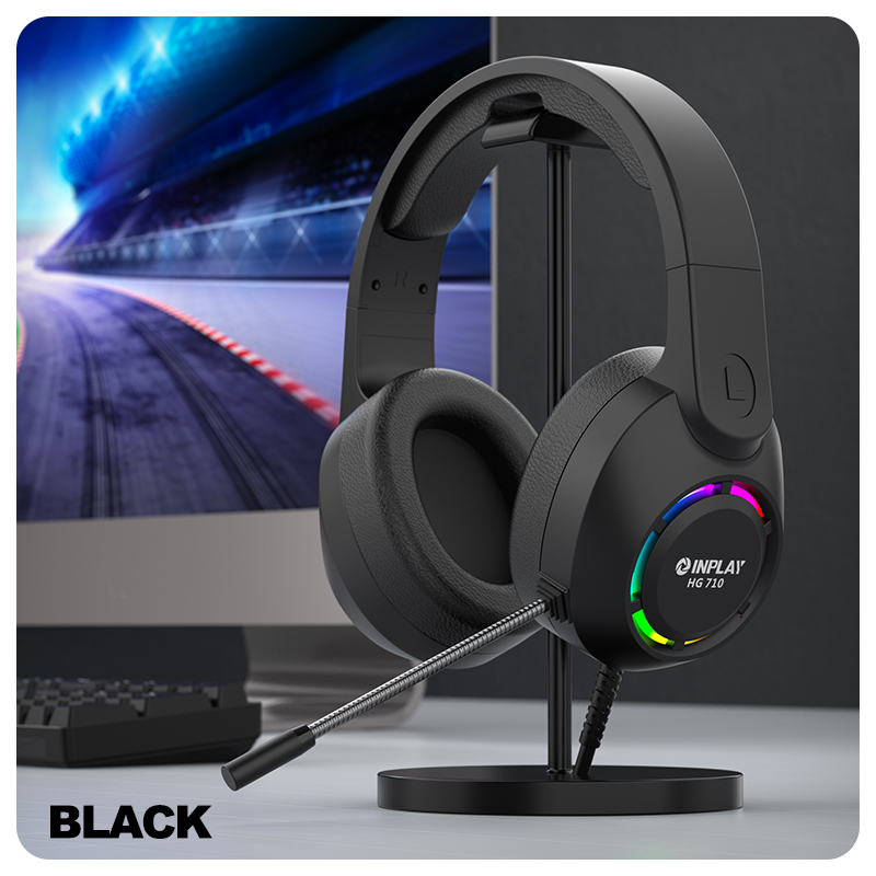 Inplay HG710 Wired Gaming Headset Hi-Fi Stereo Sound Build-in Mic ...