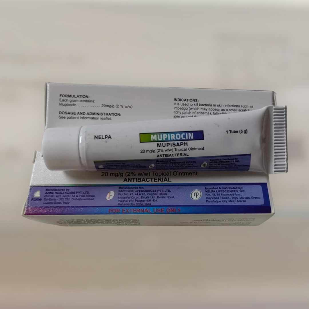MUPISAPH MUPIROCIN 2O mg TOPICAL OINTMENT ANTIBACTERIAL 5g 1 TUBE ...