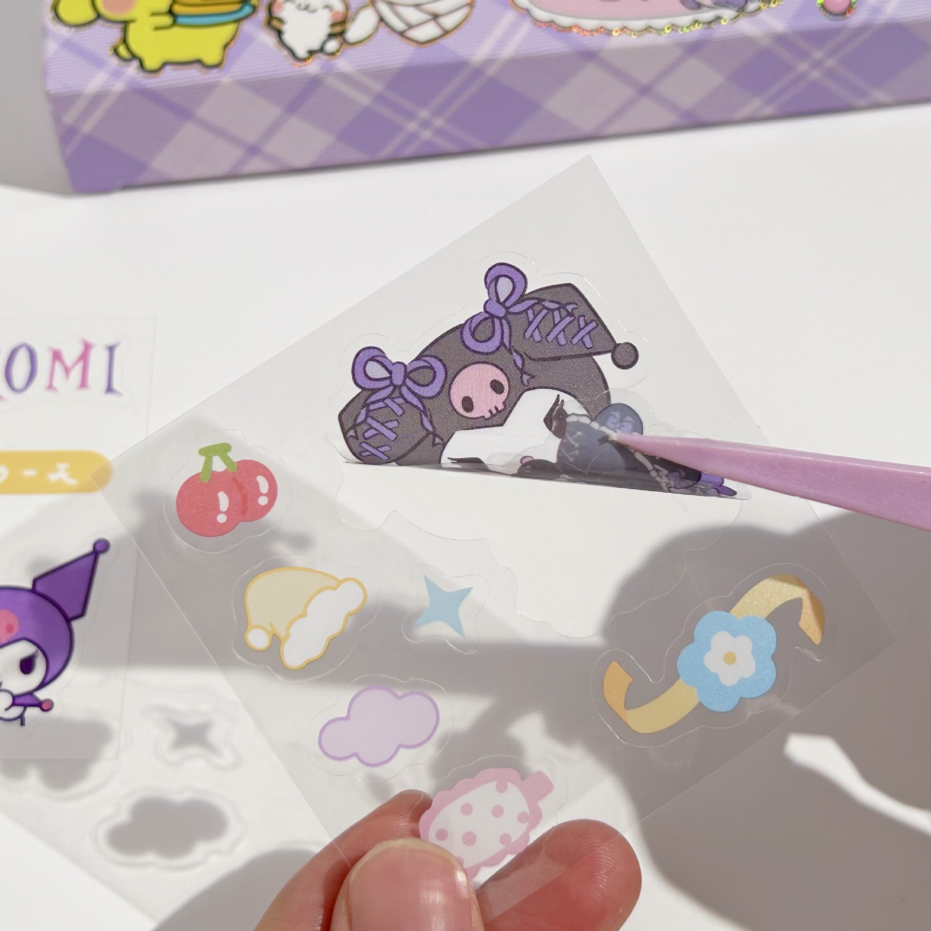 96 Sheets/Box Sanrio sticker Cartoon sticker subject for notebook ...