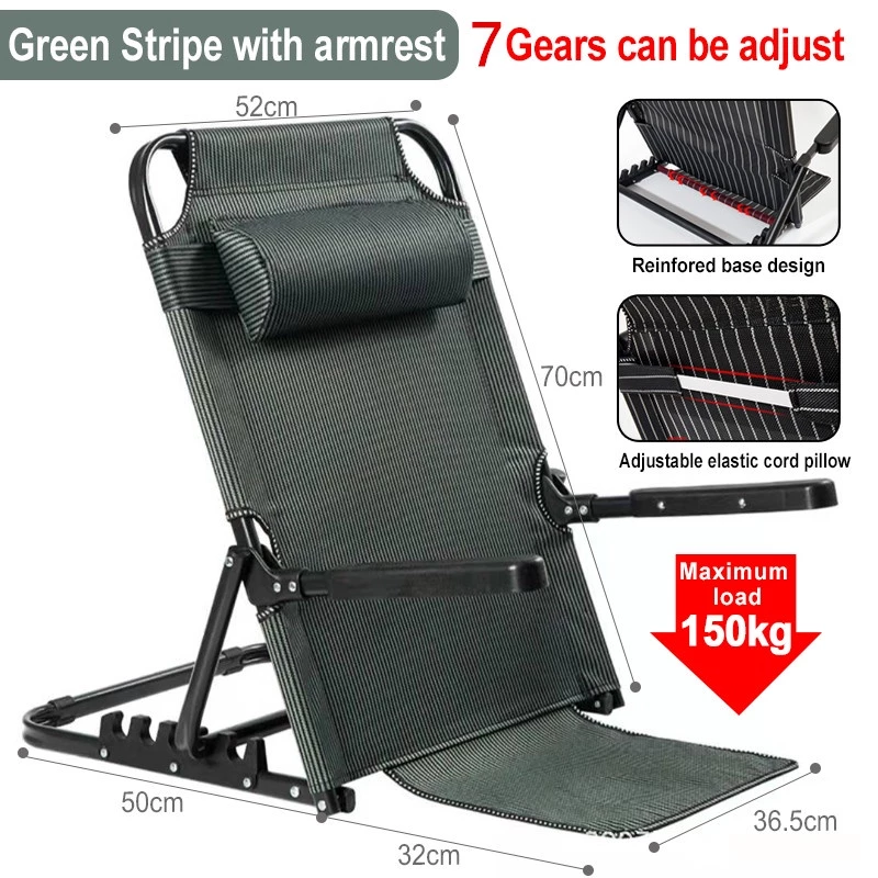 8 Positions Chair Adjusted Folding Recliner Medical Bedroom Sit-up ...