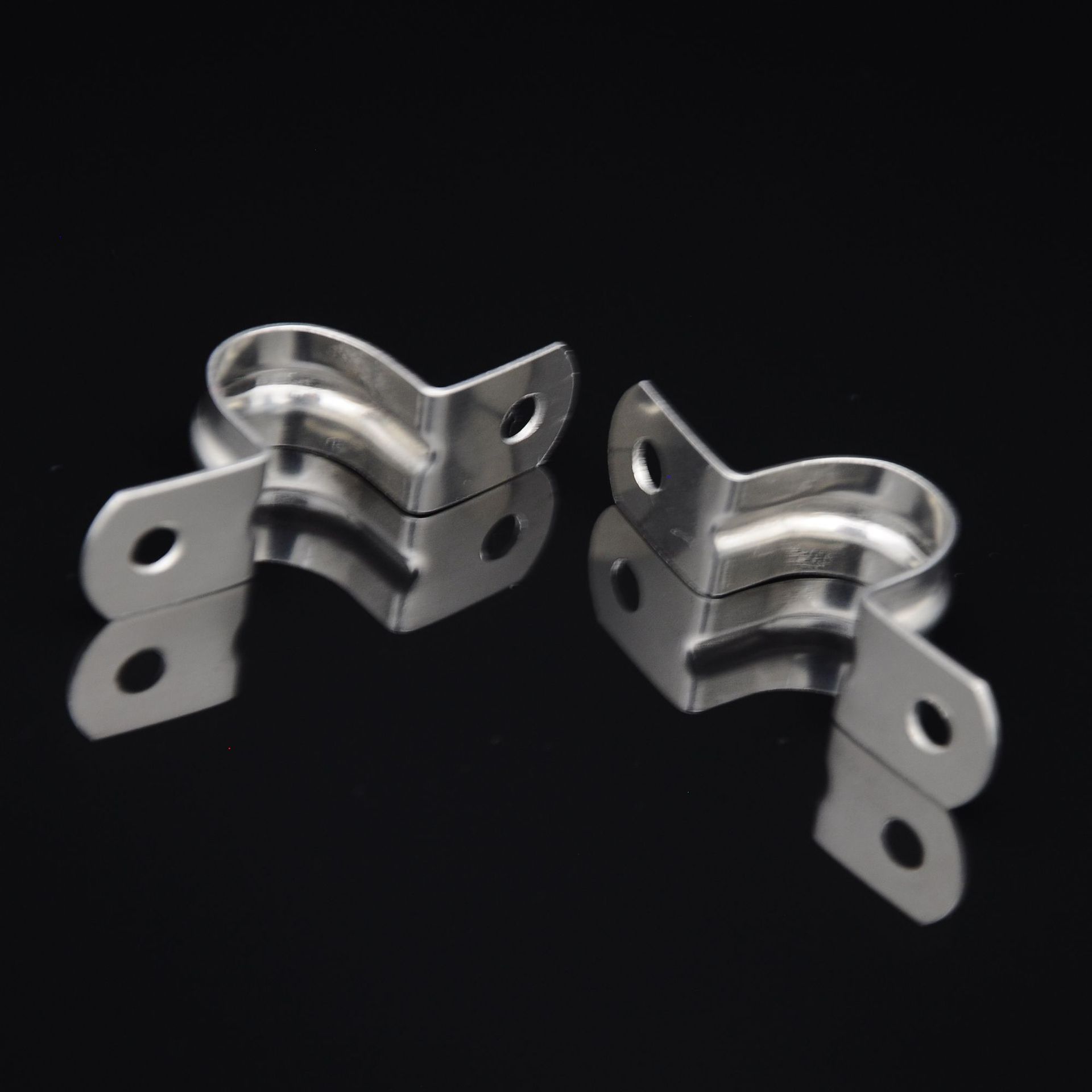 100PCS 304 Stainless Steel Saddle Clips 1/2'‘/M20, 3/4’'/M25, 1''/M32 U ...