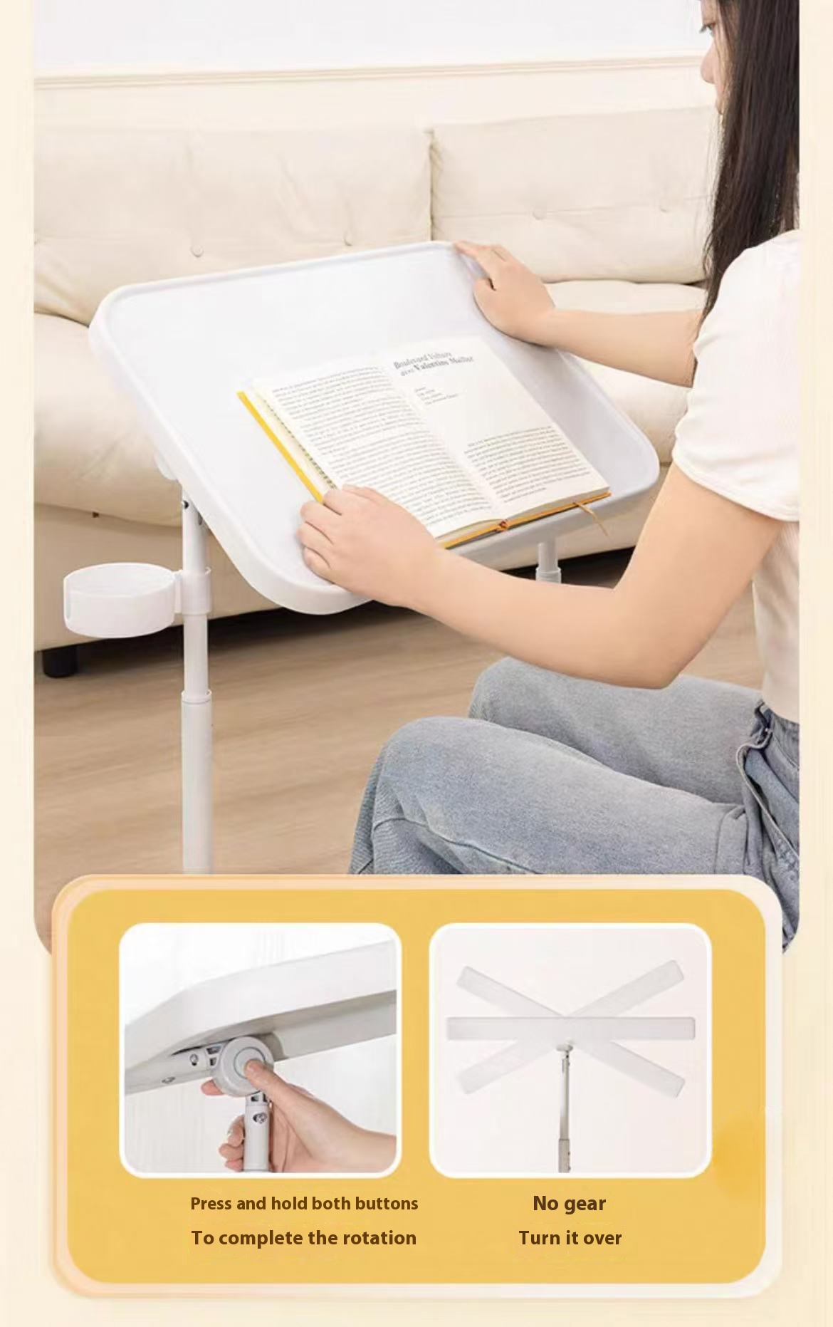 Ikea The Same Style Computer Table Adjustable Laptop Table Sofa Side ...
