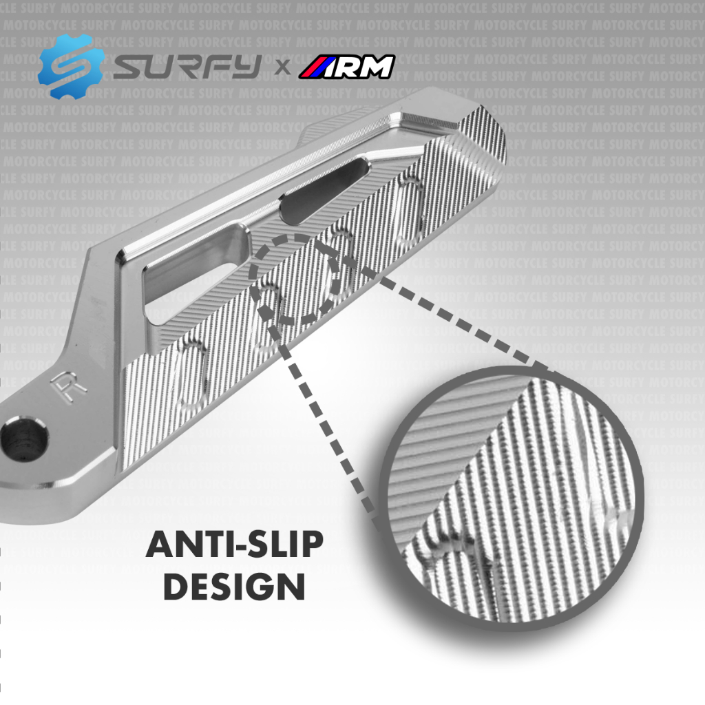 ARM Passenger Footrest For Nmax Aerox v1&v2 Full CNC Rear Pedal Anti ...