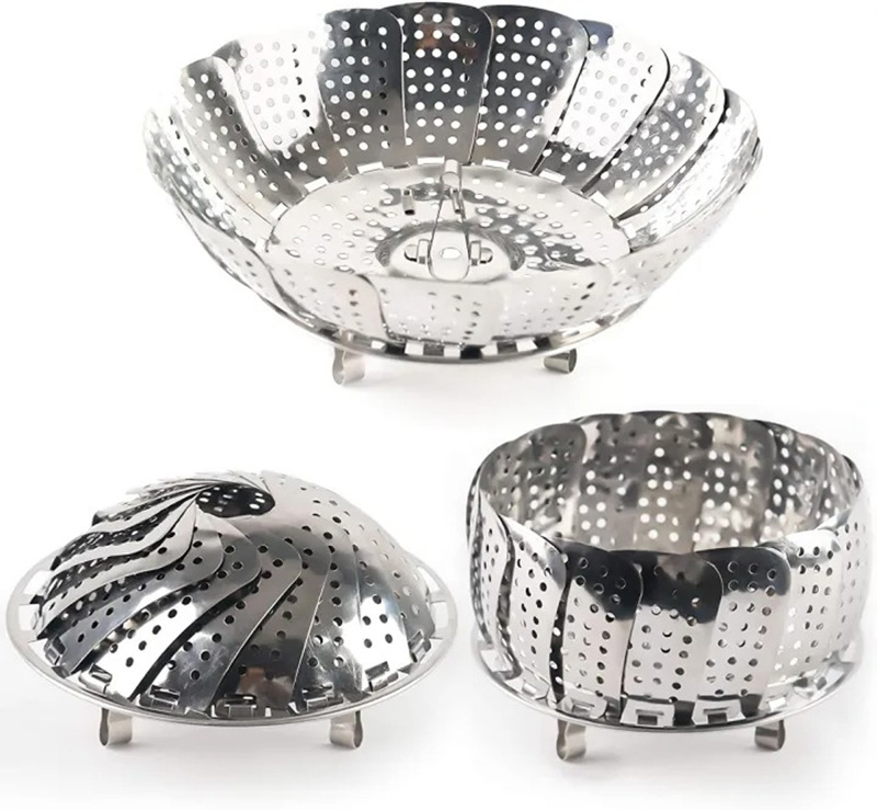 Multifunctional Foldable Steamer Stainless Steel Food Steamer Basket ...