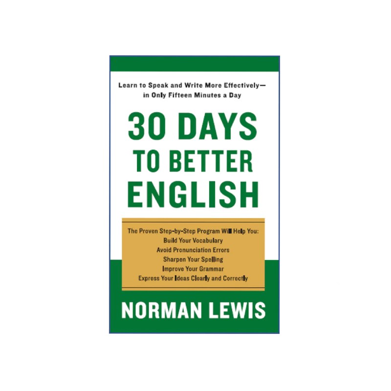 English Learning Book - Thirty Days to Better English Manual self help ...