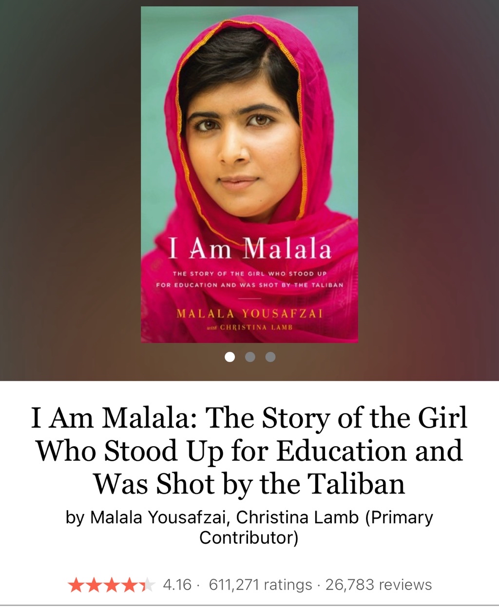 I am Malala by Malala Yousafzai with Christina Lamb Autobiography ...