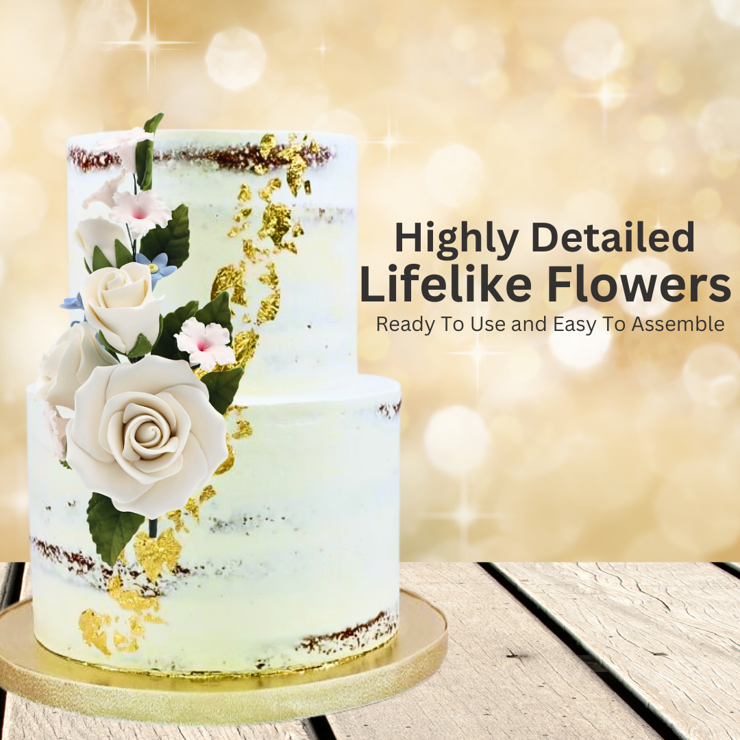 Red Anemone Edible Cake Topper Gumpaste Flowers sugar flowers edible ...