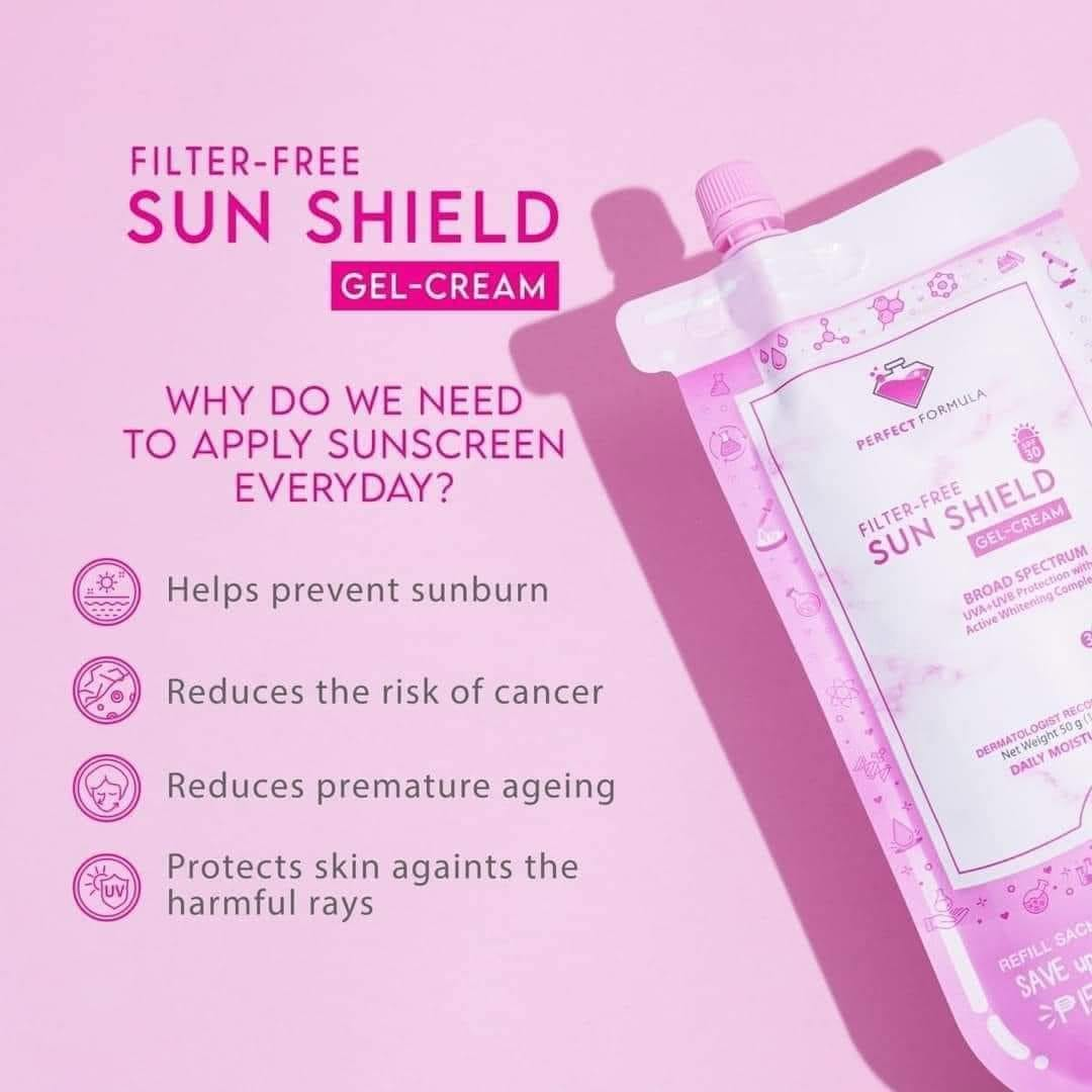 PERFECT FORMULA SUN SHIELD GEL-CREAM SUNCREEN 50G | Protective ...