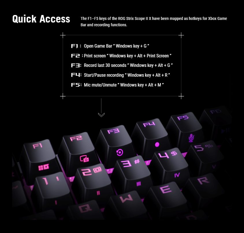Asus XA14 ROG Strix Scope II Mechanical Switches V2 RGB Gaming Keyboard ...