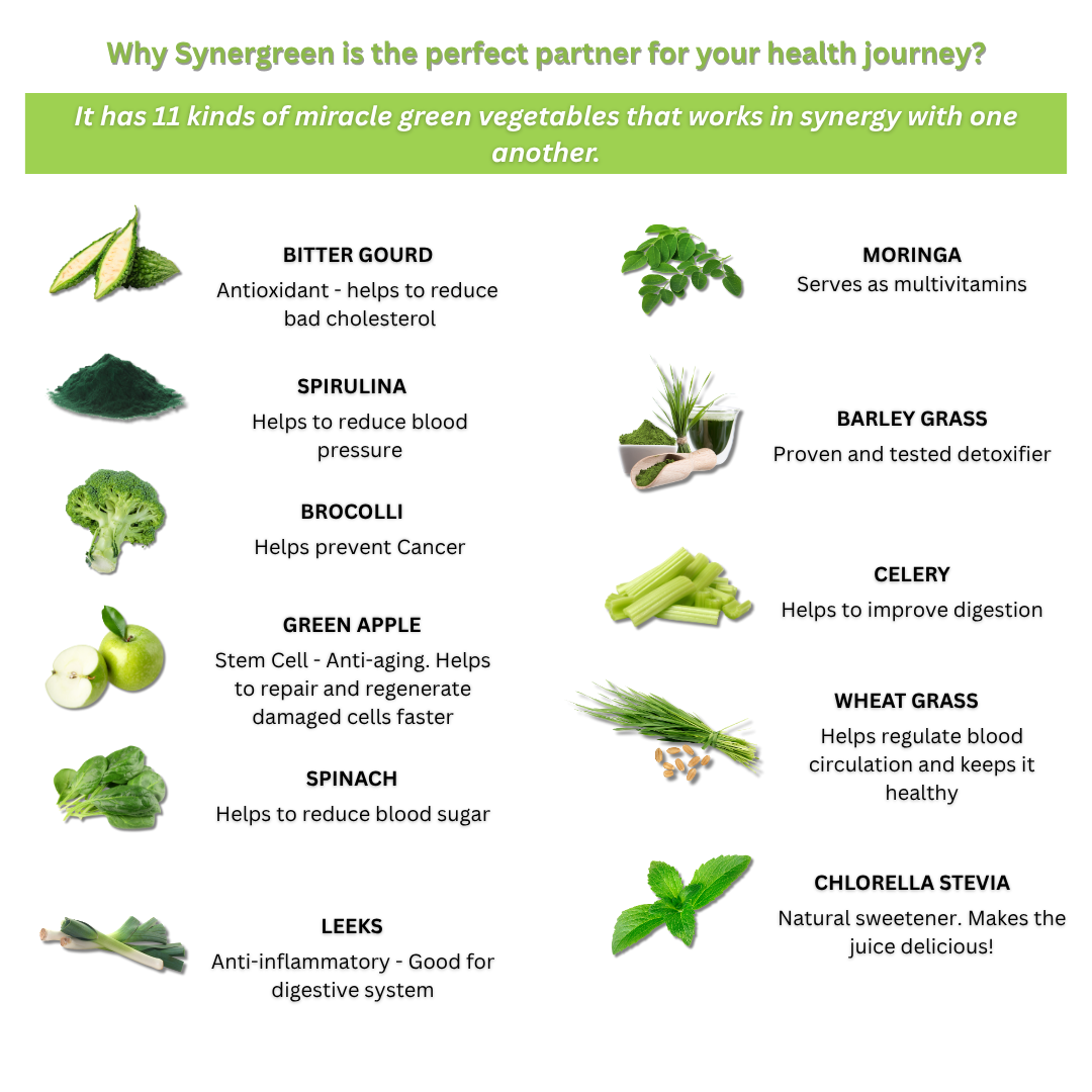 SGI Original Synergreens Vegetable and Fruit Dietary Supplements Powder ...