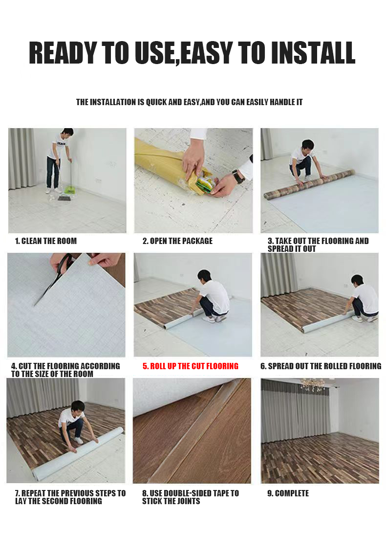 SOLD PER YARD New Tech Silver-backed Linoleum Rubber Floor Mat Thicken ...