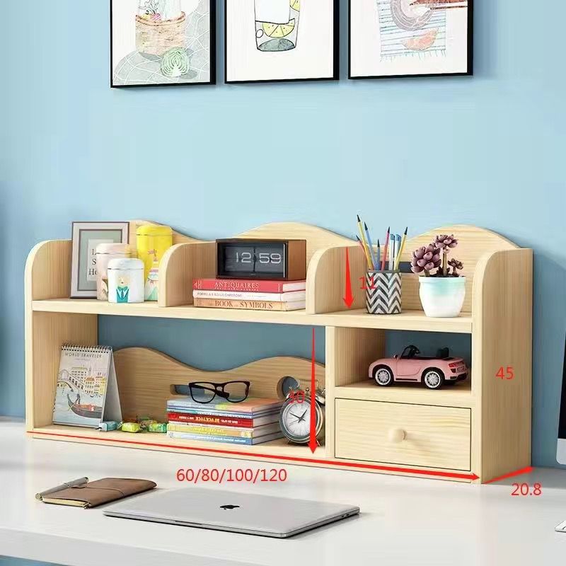 Simple solid wood bookcase student shelf children's storage bay window ...